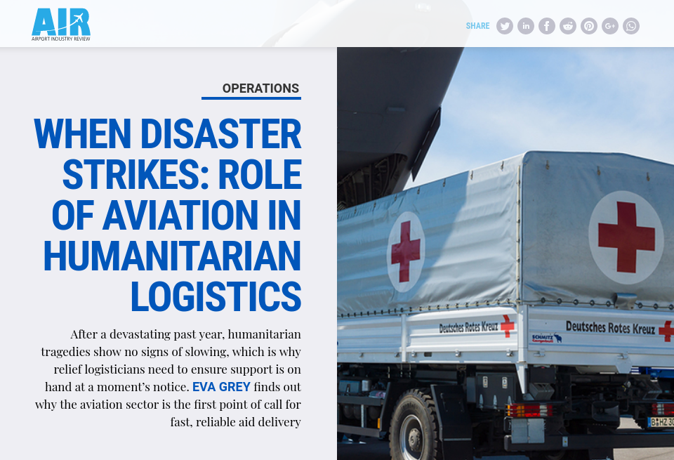 When disaster strikes: the role of aviation in humanitarian logistics ...
