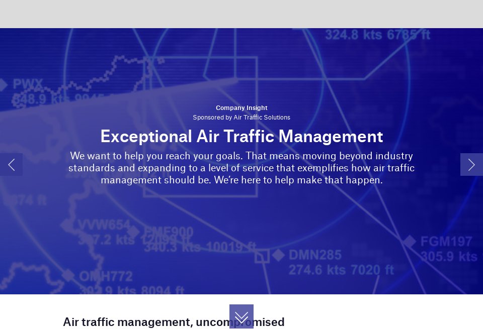 Air Traffic Solutions Company Insight - Airport Industry Review | Issue ...