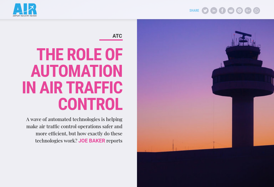 The role of automation in air traffic control - Airport Industry Review ...