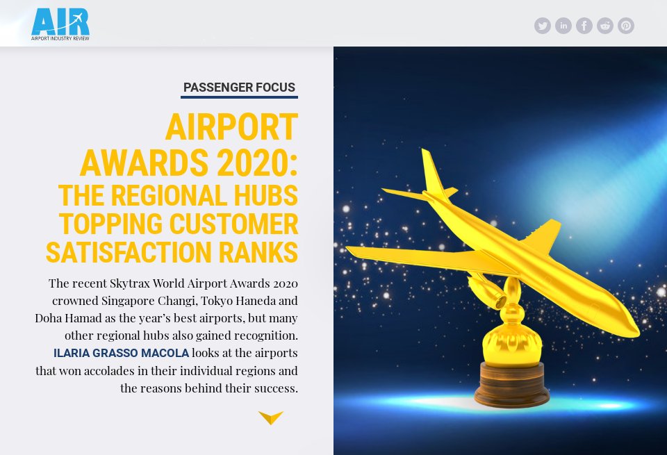 Airport awards 2020: the regional hubs topping customer satisfaction ...