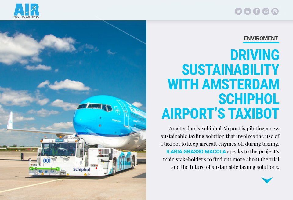 Driving sustainability with Amsterdam Schiphol Airport’s taxibot ...