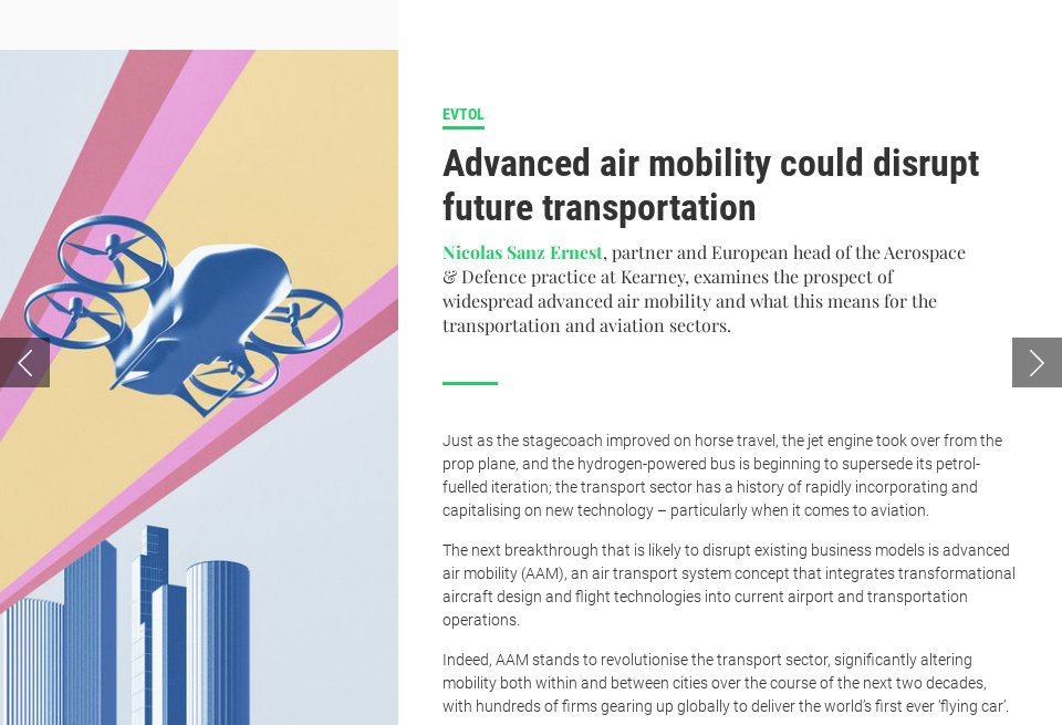 Advanced air mobility could disrupt future transportation - Airport ...