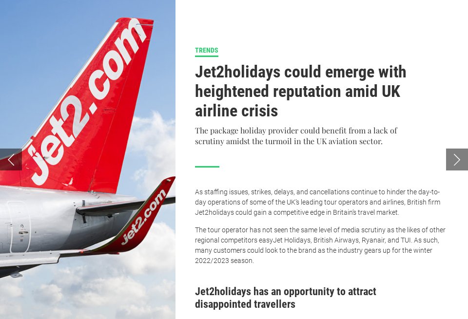 Jet2holidays could emerge with heightened reputation amid UK airline ...