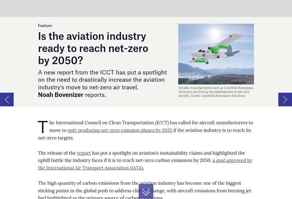 Is the aviation industry ready to reach net zero by 2050? - Airport ...