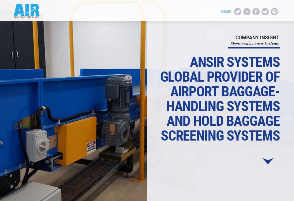 Ansir Systems Company Insight - Airport Industry Review | Issue 50 ...