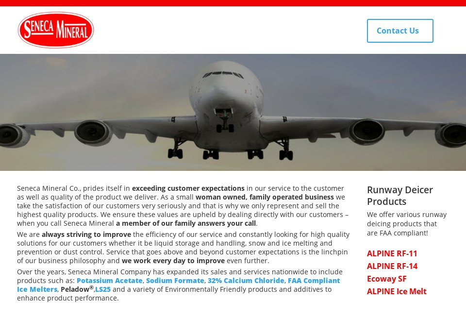 Seneca Mineral - Airport Industry Review | Issue 50 | December 2019