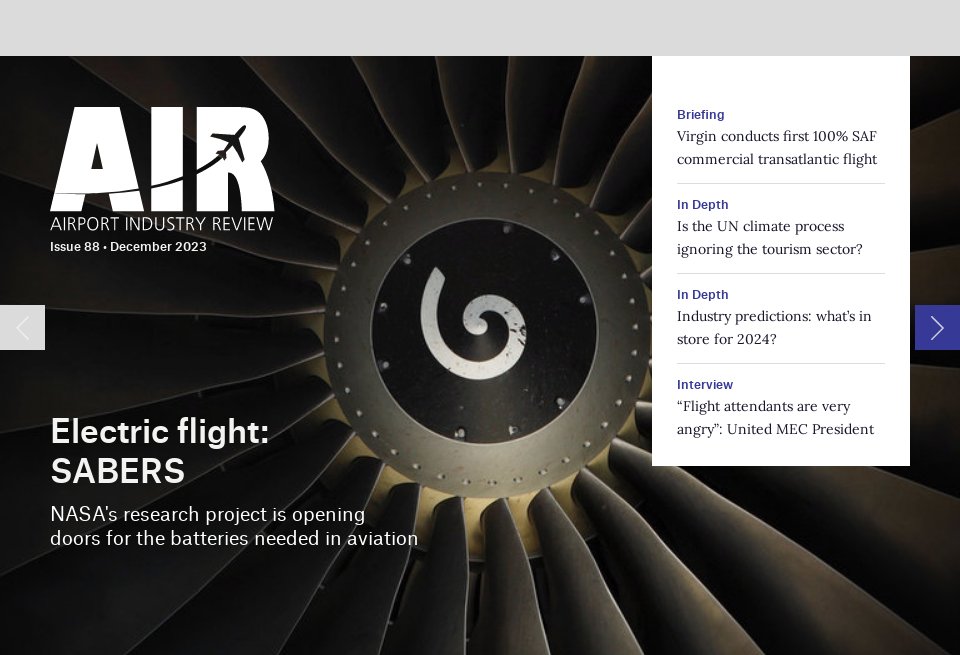 Home | Electric flight: SABERS - Airport Industry Review | Issue 88 ...