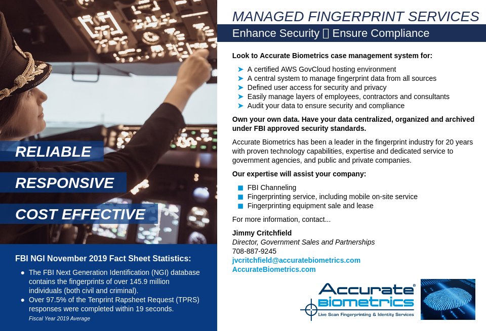 Accurate Biometrics - Airport Industry Review | Issue 52 | February 2020