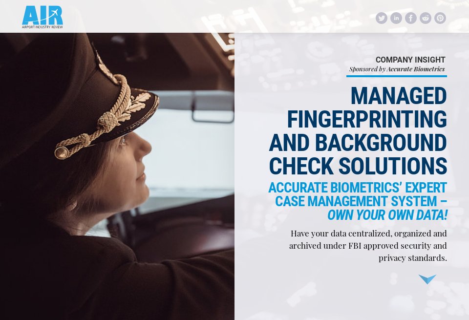 Accurate Biometrics Company Insight - Airport Industry Review | Issue ...