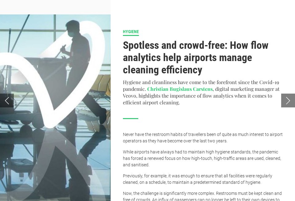 How flow analytics help airports manage cleaning efficiency - Airport Industry Review | Issue 76 ...
