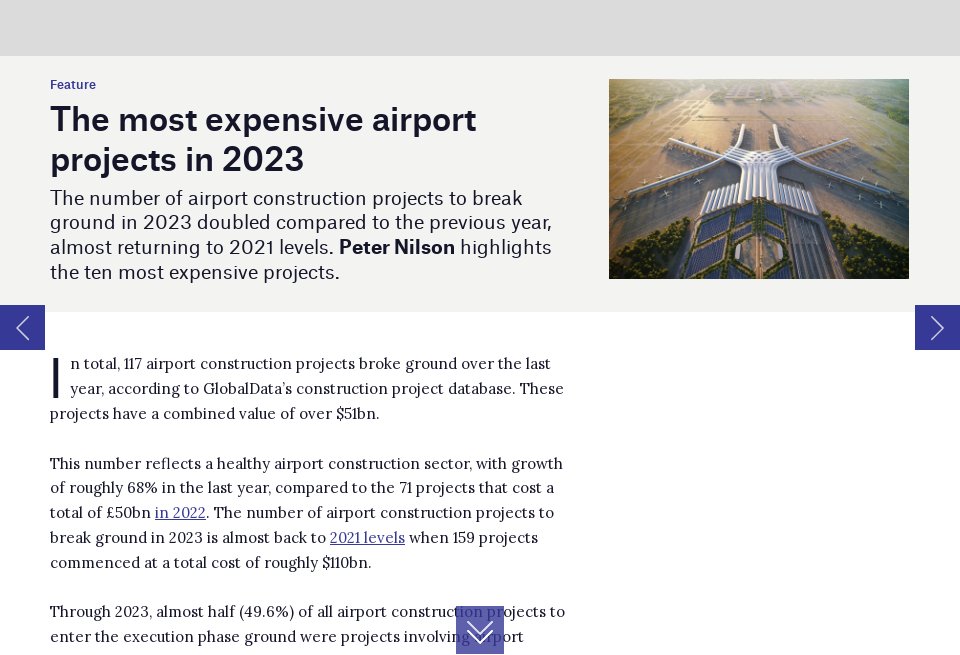 The most expensive airport projects in 2023 - Airport Industry Review ...