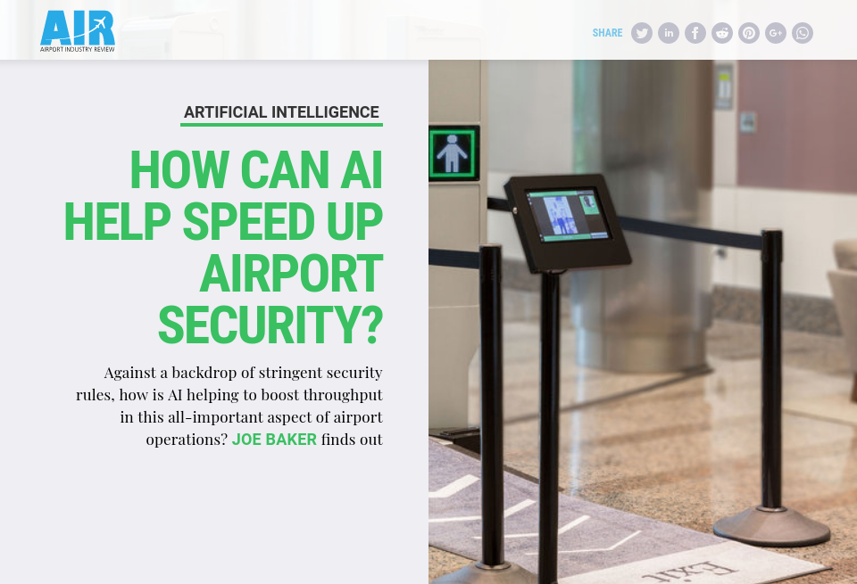 How can AI help speed up airport security? - Airport Industry Review ...