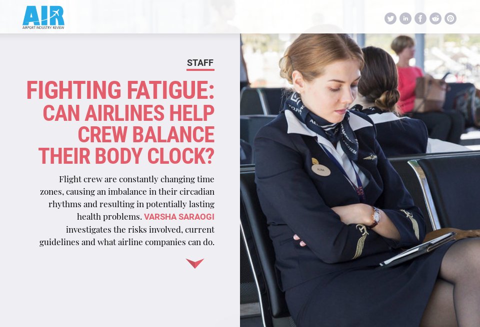 Fighting fatigue: can airlines help crew balance their body clock ...