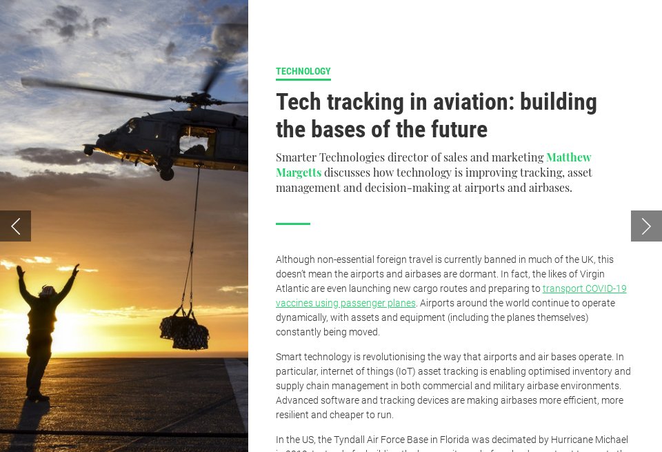 Tech tracking in aviation: building the bases of the future - Airport ...