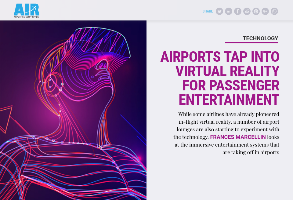 Airports tap into virtual reality for passenger entertainment - Airport ...