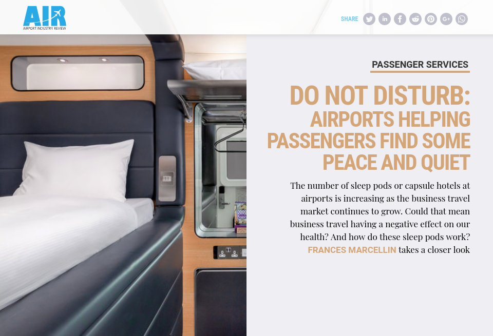 Do not disturb: airports helping passengers find some peace and quiet ...