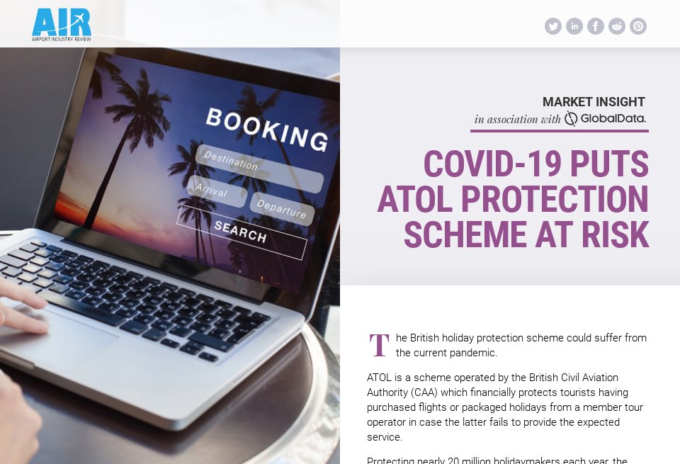Covid-19 puts ATOL protection scheme at risk - Airport Industry Review ...