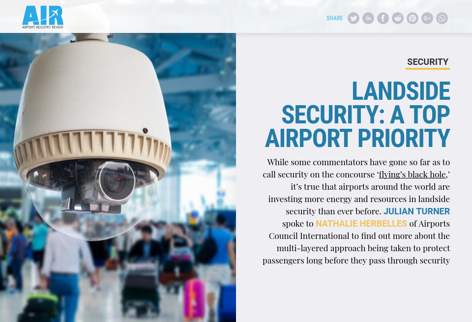 Landside security: a top airport priority - Airport Industry Review ...