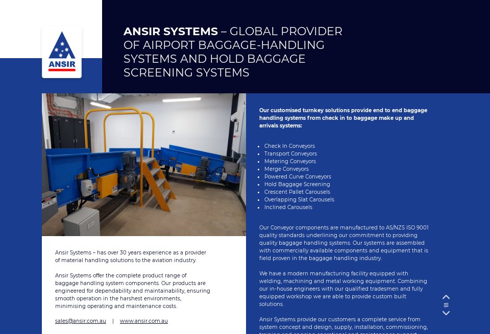 Ansir Systems - Airport Industry Review | Issue 48 | October 2019