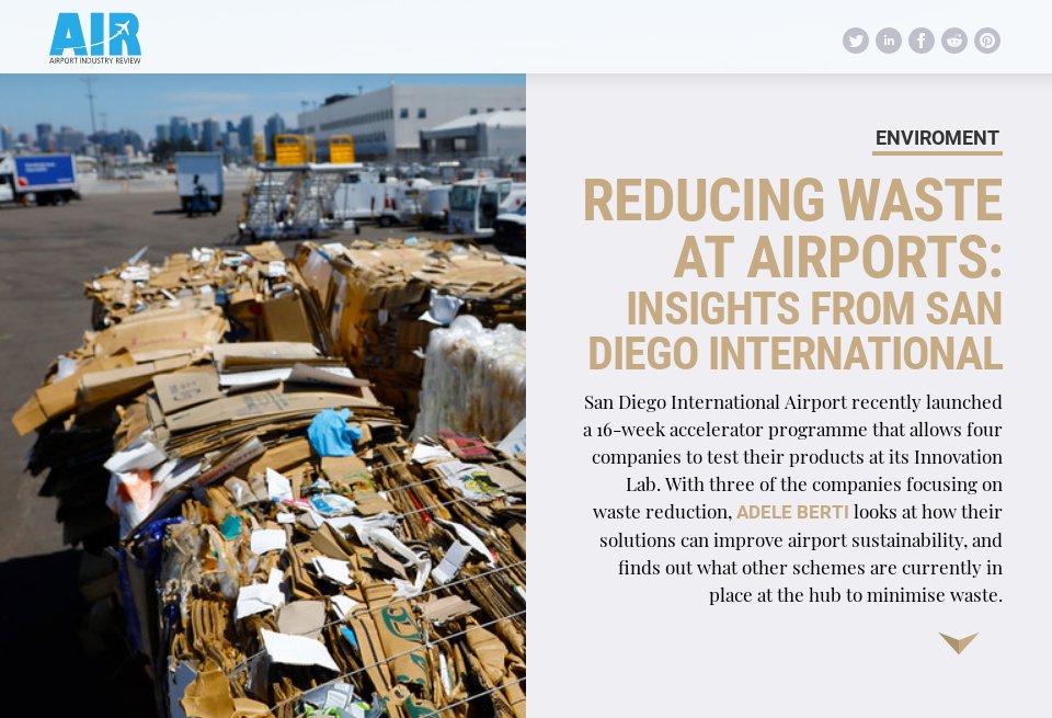Reducing waste at airports: insights from San Diego International ...
