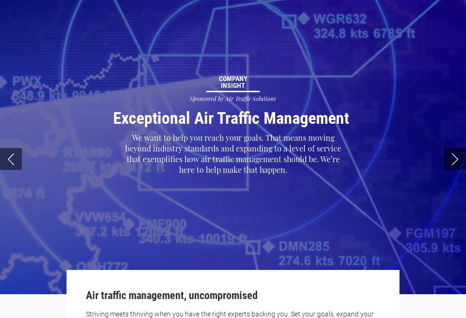 Air Traffic Solutions Company Insight - Airport Industry Review | Issue ...