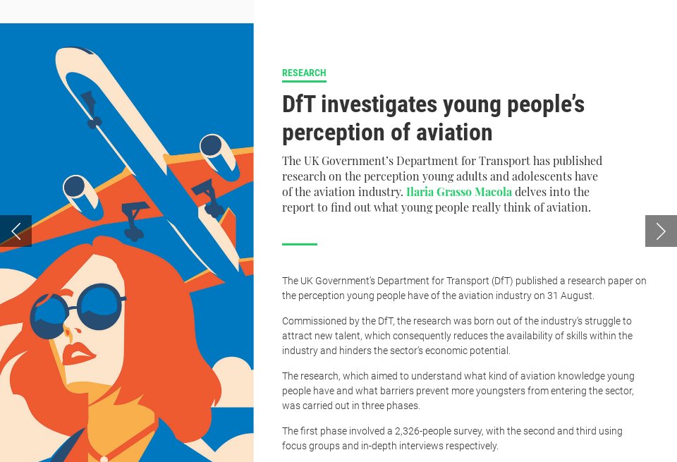 DfT investigates young people’s perception of aviation - Airport ...