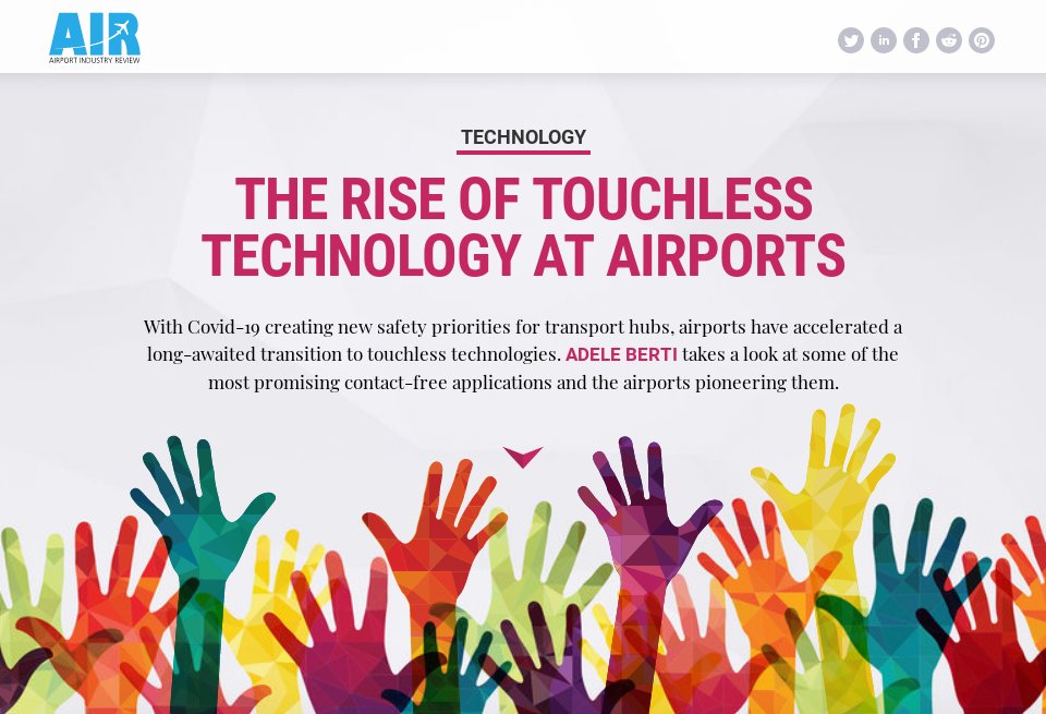 The rise of touchless technology at airports - Airport Industry Review ...