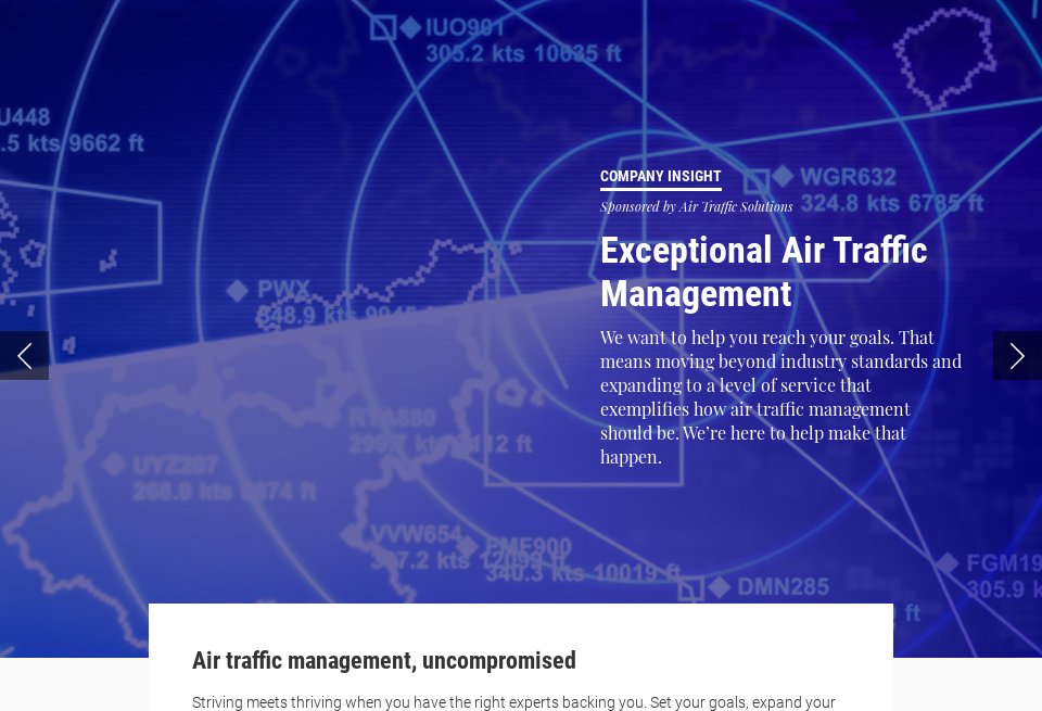 Air Traffic Solutions Company Insight - Airport Industry Review | Issue ...